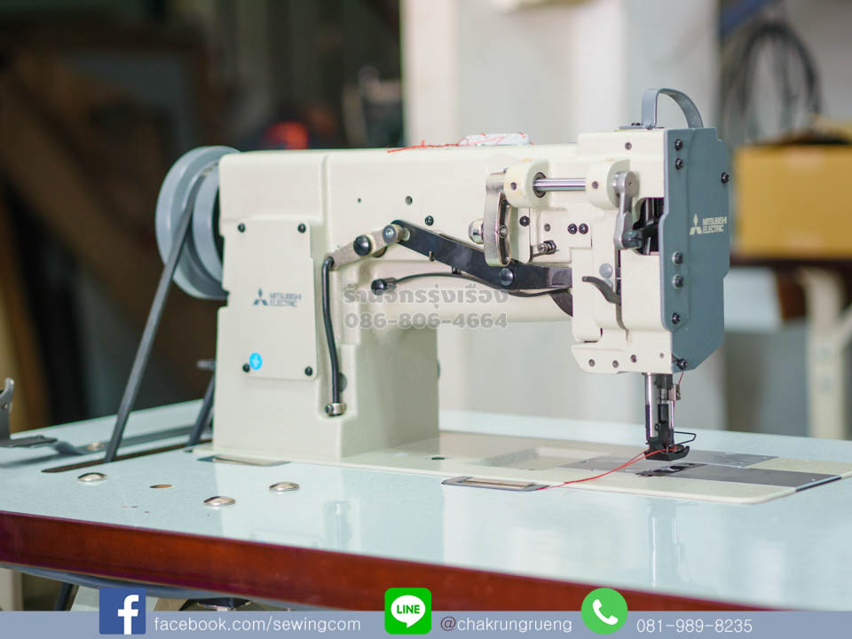 จักรเย็บหนัง เข็มคู่ (ตีนตะกุย บน-ล่าง) มิซซูบิชิ (MITSUBISHI) LU2-4420-BOB