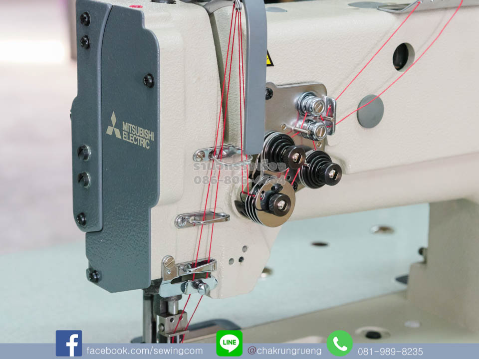จักรเย็บหนัง เข็มคู่ (ตีนตะกุย บน-ล่าง) มิซซูบิชิ (MITSUBISHI) LU2-4420-BOB