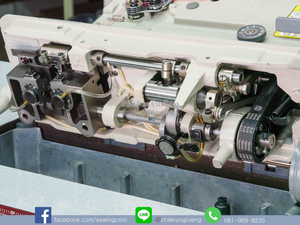 จักรเย็บหนัง เข็มคู่ (ตีนตะกุย บน-ล่าง) มิซซูบิชิ (MITSUBISHI) LU2-4420-BOB