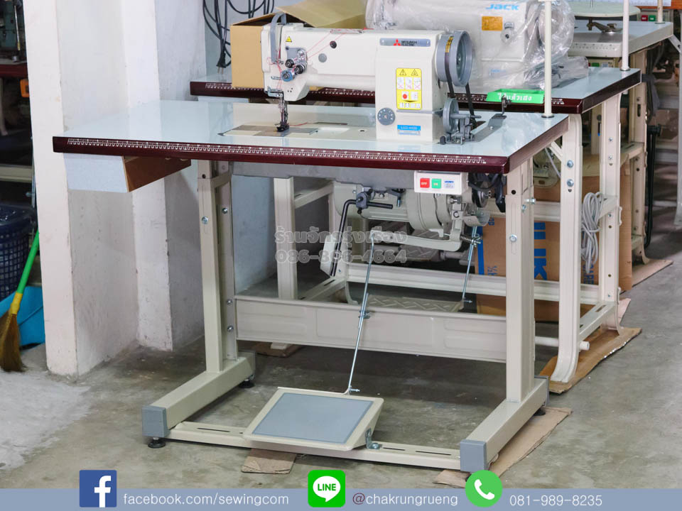 จักรเย็บหนัง เข็มคู่ (ตีนตะกุย บน-ล่าง) มิซซูบิชิ (MITSUBISHI) LU2-4420-BOB